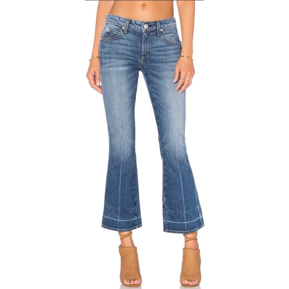 AMO | Jeans | Amo Jane Recess Wash Old School Cropped Flare Jeans ...